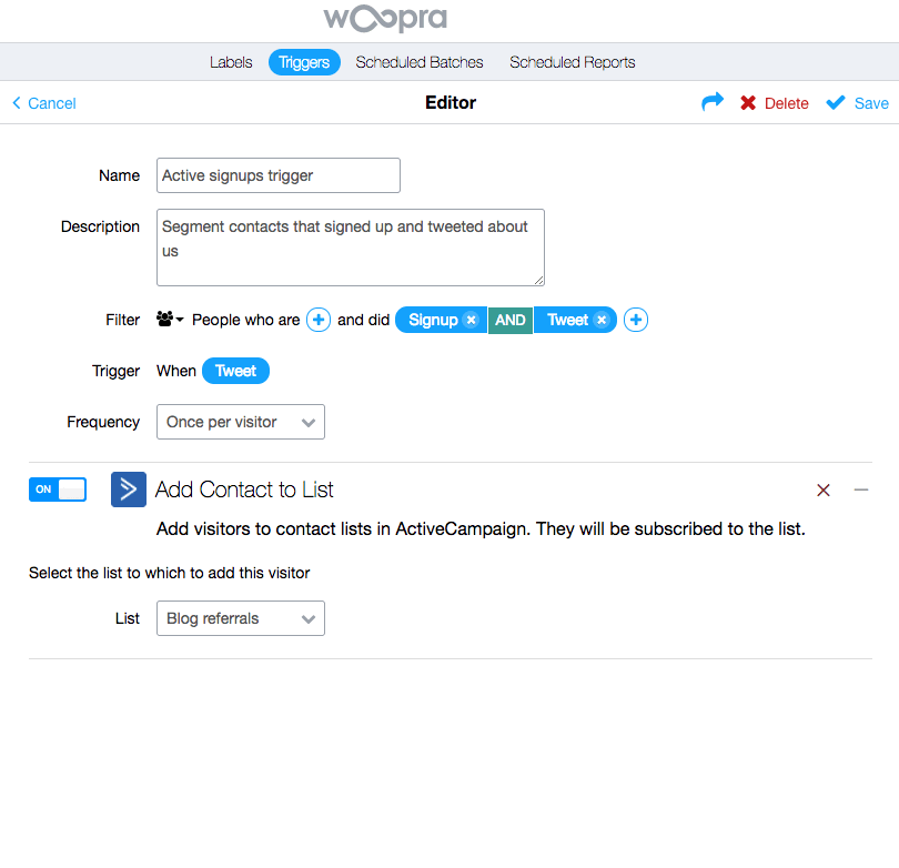 Announcing the Woopra and ActiveCampaign Integration | Woopra